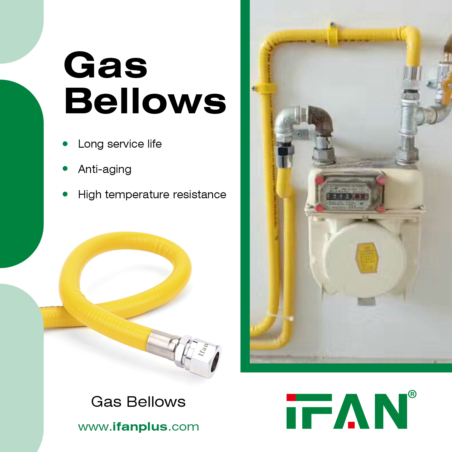 IFAN Gas Bellows Pipe