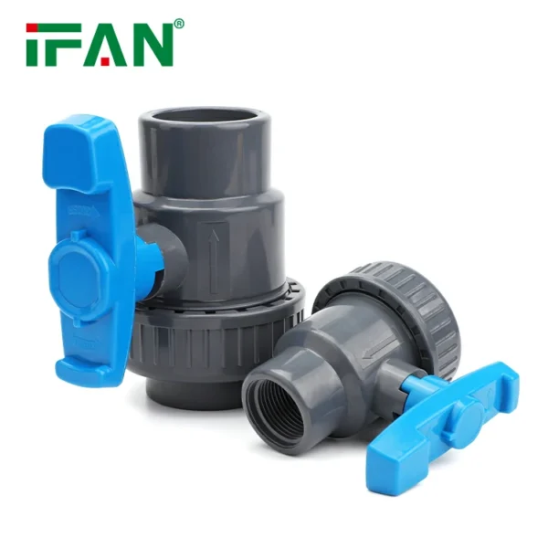 IFAN Custom PVC Single Union Ball Valves - China Plumbing System ...