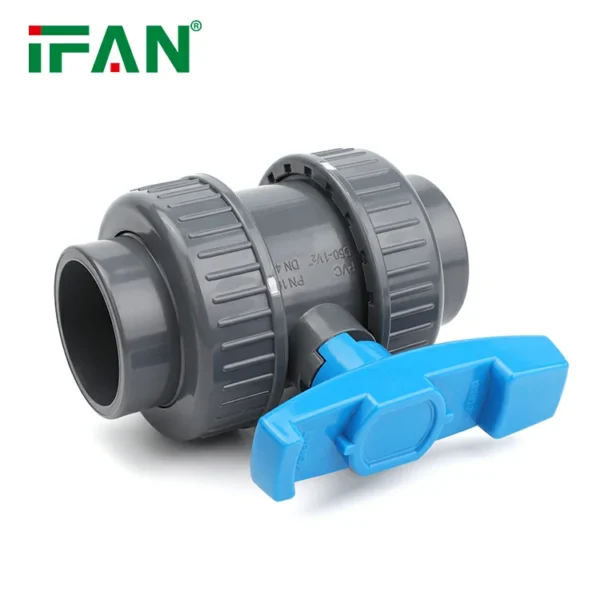 IFAN Durable PVC Double Union Ball Valves - China Plumbing System ...